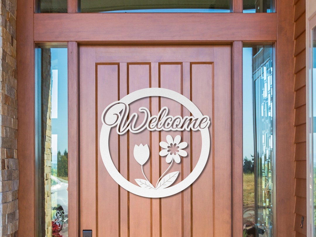 Welcome Spring Sign, Spring Welcome Sign, Welcome Sign for Front Porch ...