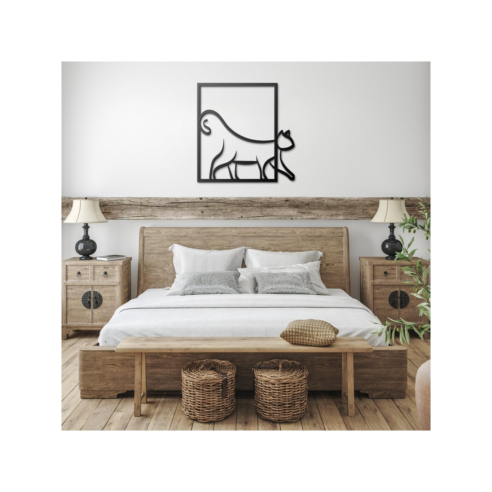Cat Metal Wall Art Metal Cat Art Cat Wall Art Cat Decor for - Etsy