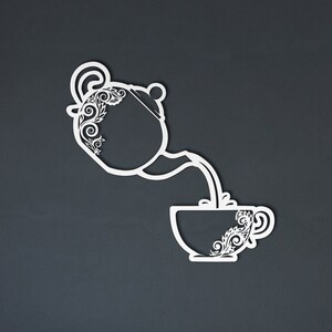 Tea Metal Wall Art, Tea Wall Art, Tea Signs for Kitchen, Tea Room Sign ...