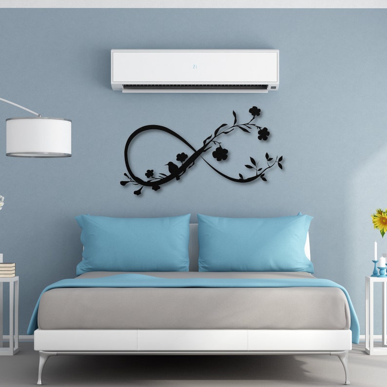 Infinity Flower Wall Art Flower Metal Wall Art Metal Flower - Etsy