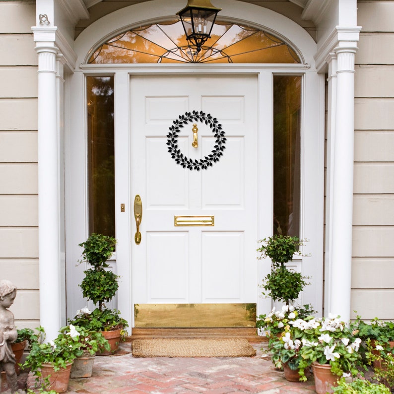 Metal Wreath Signs Metal Wreath for Front Door Metal Wreath - Etsy