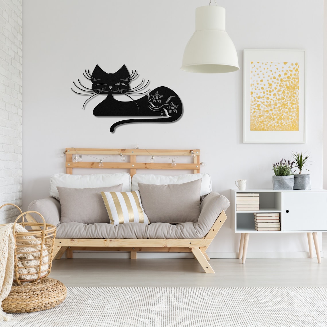 Cat Metal Wall Art Metal Cat Art Cat Wall Art Cat Decor for - Etsy