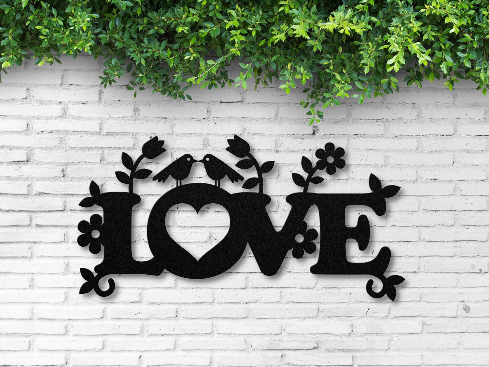 Metal Love Sign, Love Yard Sign, Garden Metal Sign, Garden Decoration ...