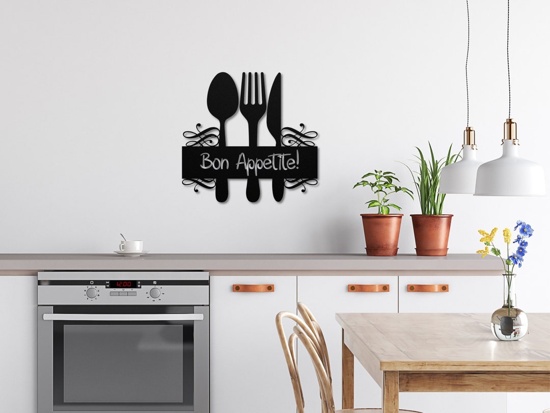 Bon Appetite Decor, Above Stove Decor, Kitchen Decor Above Stove ...