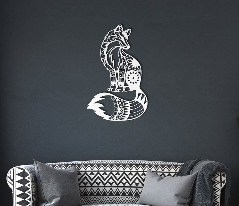 Fox Metal Wall Art Metal Fox Art Fox Wall Décor Fox Wall - Etsy