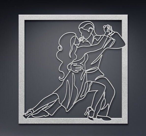 Tango Metal Wall Art Tango Dance Art Tango Dancer Art Tango - Etsy