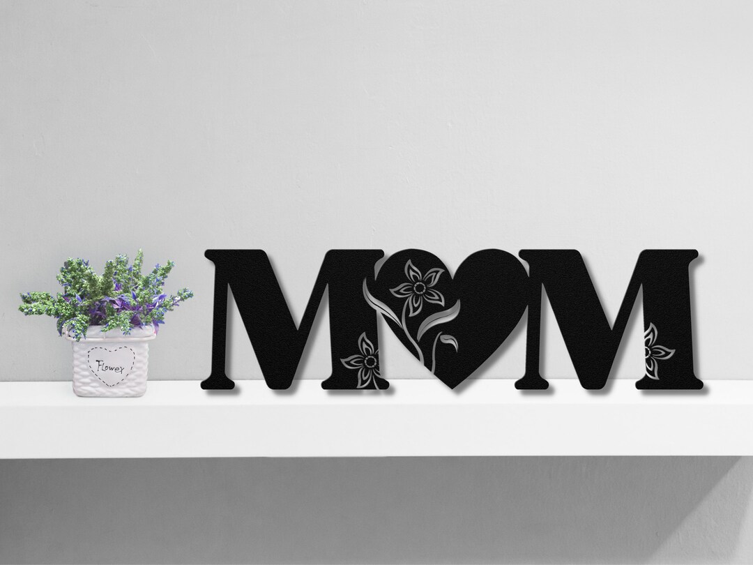 Mom Sign Metal, Mom Wall Art, Mom Room Decor, Mother's Day Mom, Mother ...