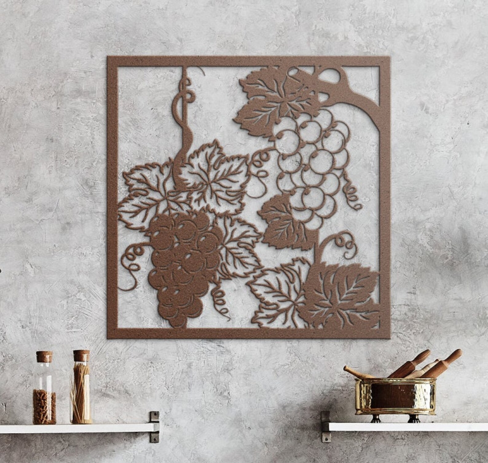 Metal Vine Wall Art, Vine Wall Decor, Metal Vine, Metal Sign Vineyard ...