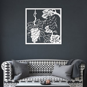 Metal Vine Wall Art, Vine Wall Decor, Metal Vine, Metal Sign Vineyard ...