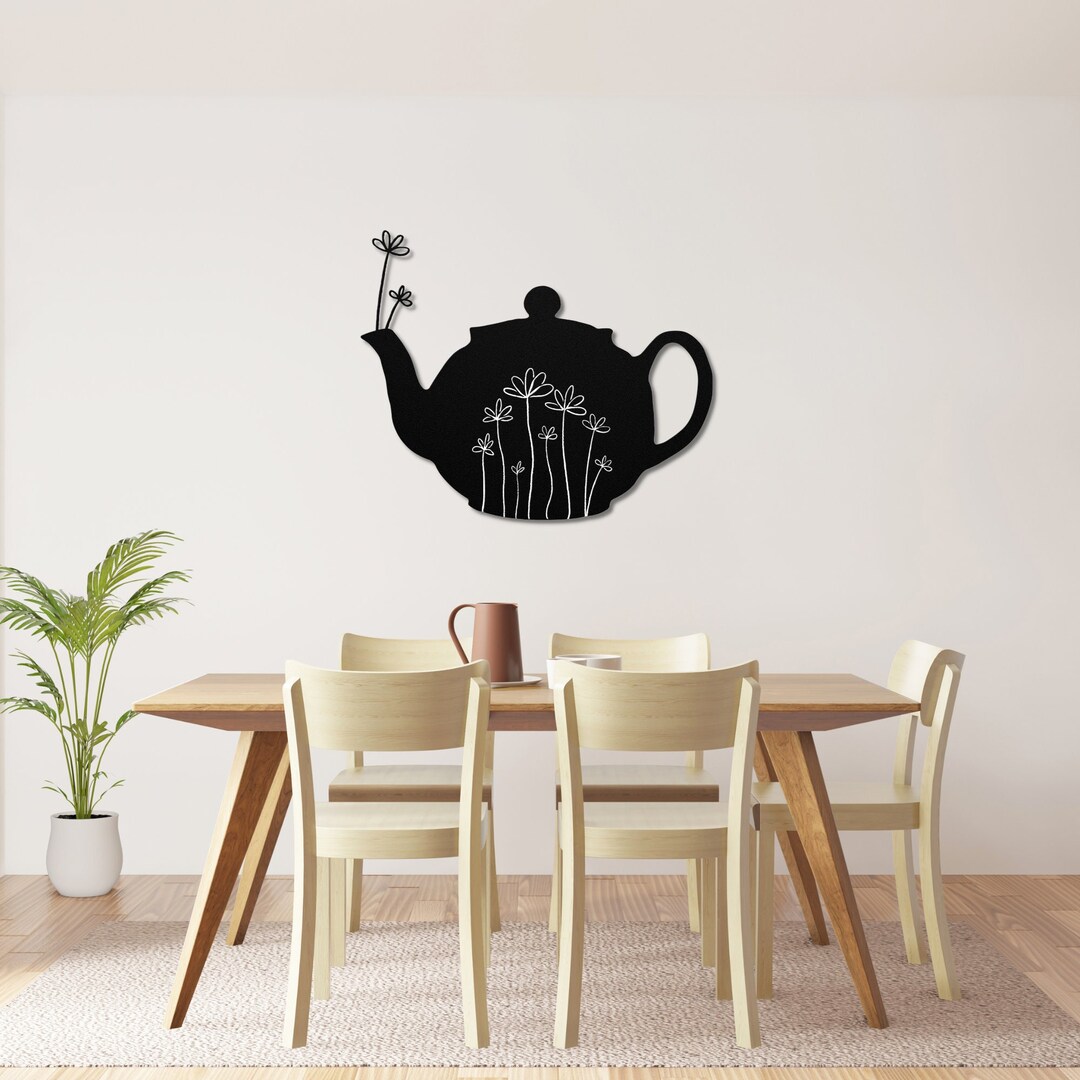 Tea Metal Wall Art, Tea Wall Art, Tea Signs for Kitchen, Tea Room Sign ...
