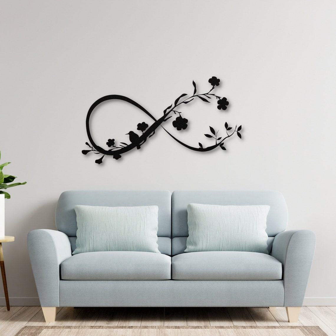 Infinity Flower Wall Art Flower Metal Wall Art Metal Flower - Etsy