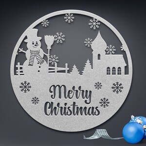 Merry Christmas Sign, Christmas Metal Wall Art, Christmas Metal Art ...