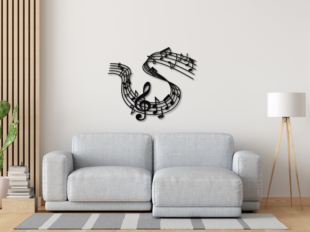Music Notes Wall Art, Music Metal Wall Art, Music Notes Sign, Music ...