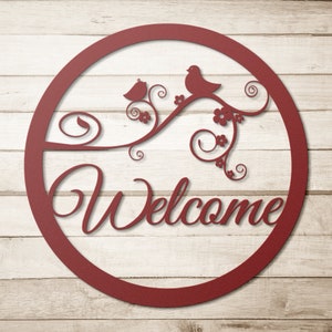 Welcome Metal Wall Art, Metal Sign Welcome, Welcome Metal Sign, Welcome ...