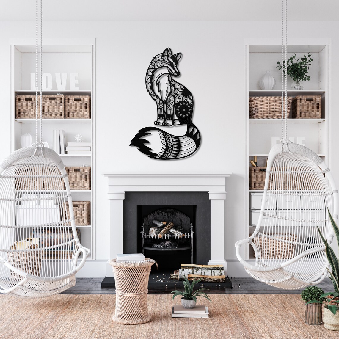 Fox Metal Wall Art Metal Fox Art Fox Wall Décor Fox Wall - Etsy