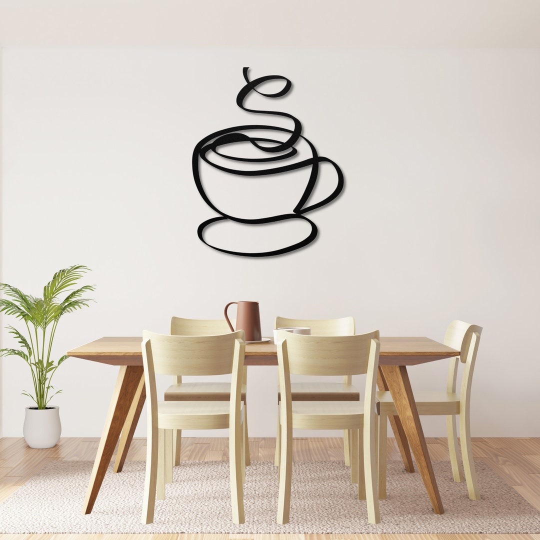 Coffee Metal Art, Metal Coffee Art, Coffee Decor Wall, Metal Coffee Bar ...