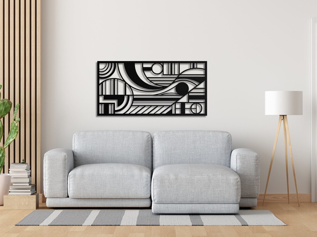 Abstract Metal Wall Decor, Abstract Metal Art, Abstract Geometric Wall ...