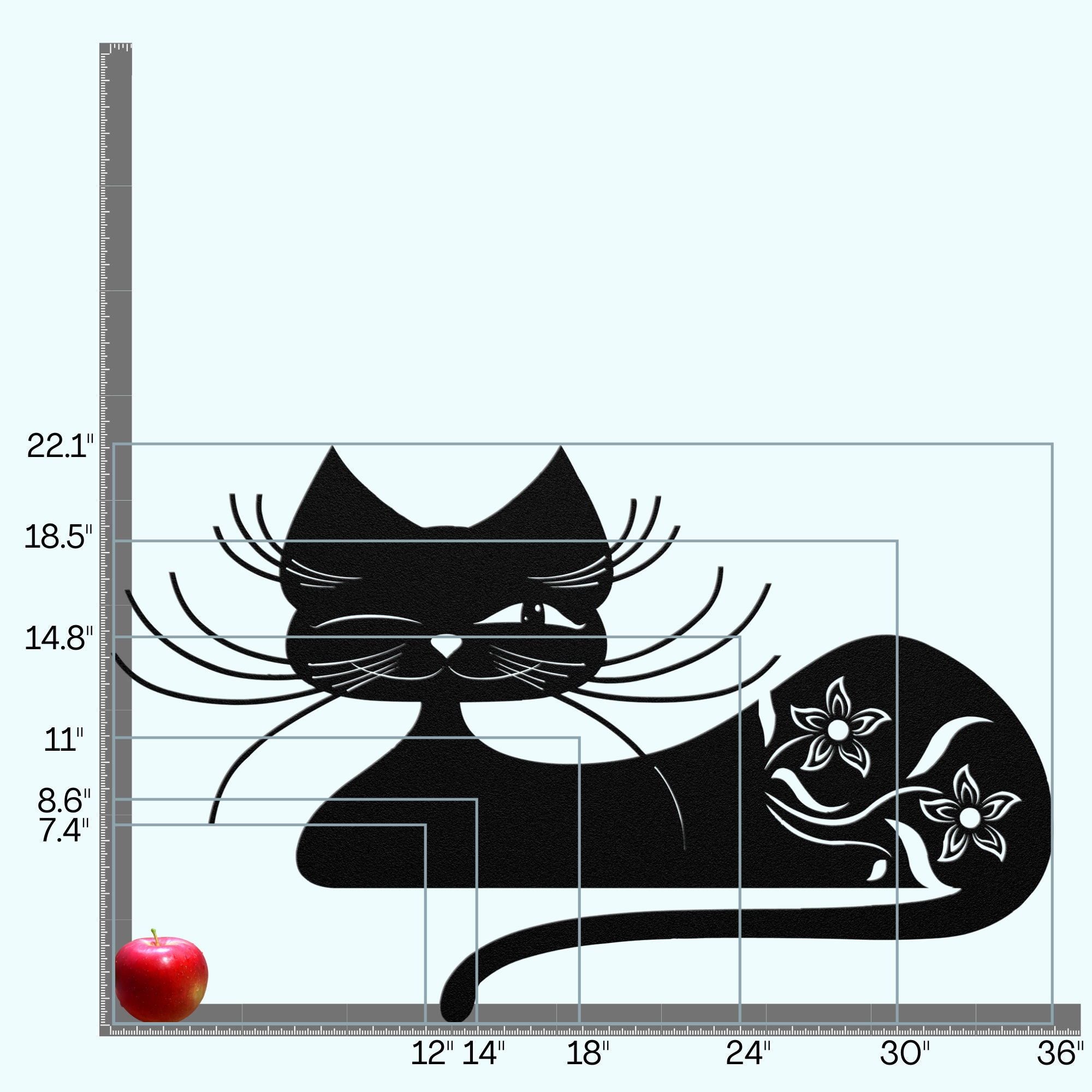 Cat Metal Wall Art Metal Cat Art Cat Wall Art Cat Decor for - Etsy