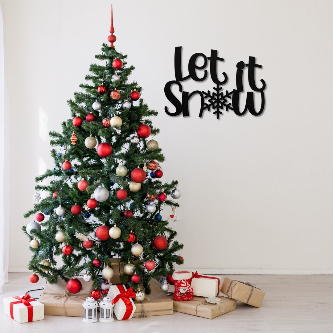 Let It Snow Metal Sign, Let It Snow Decoration, Let It Snow for Wall ...