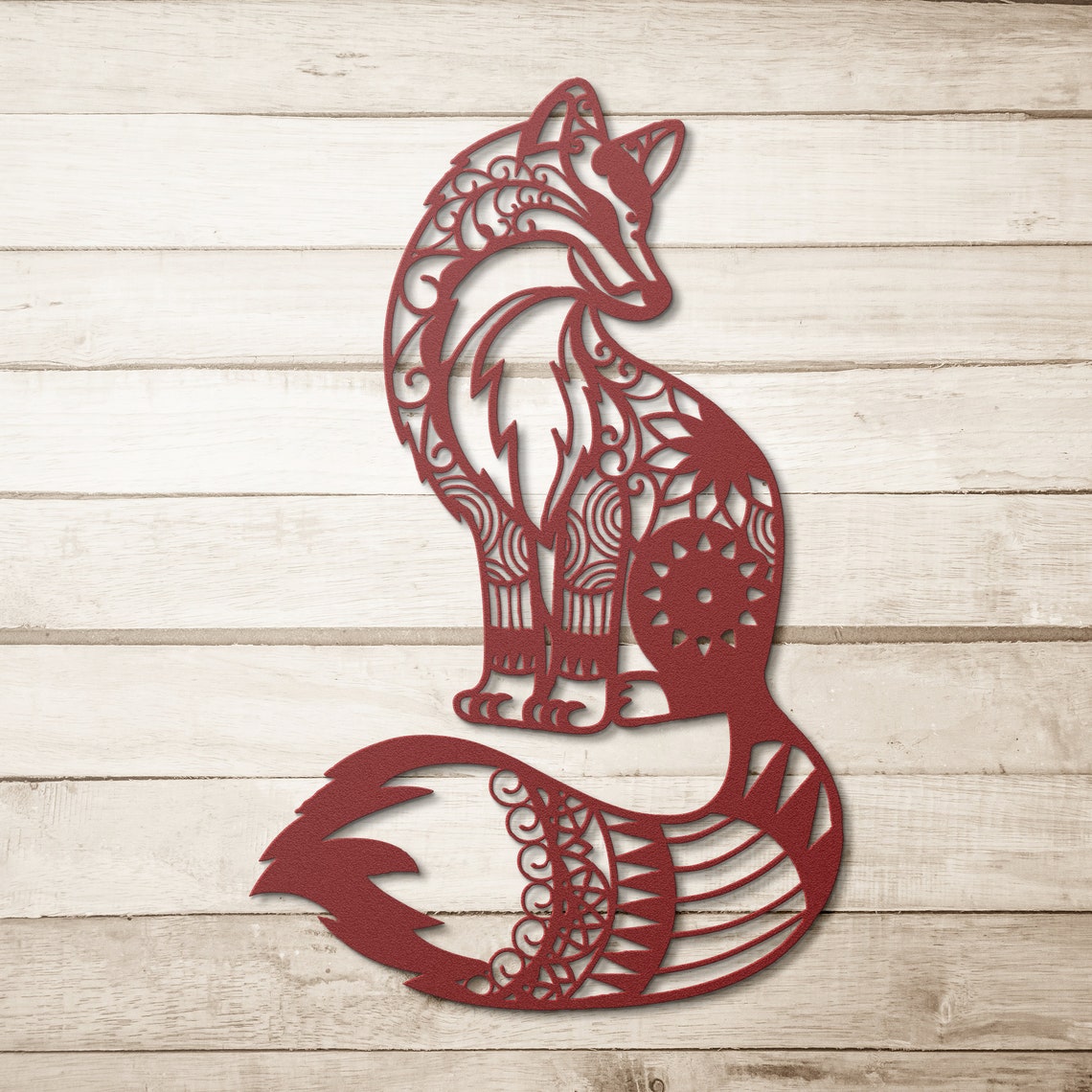 Fox Metal Wall Art Metal Fox Art Fox Wall Décor Fox Wall - Etsy
