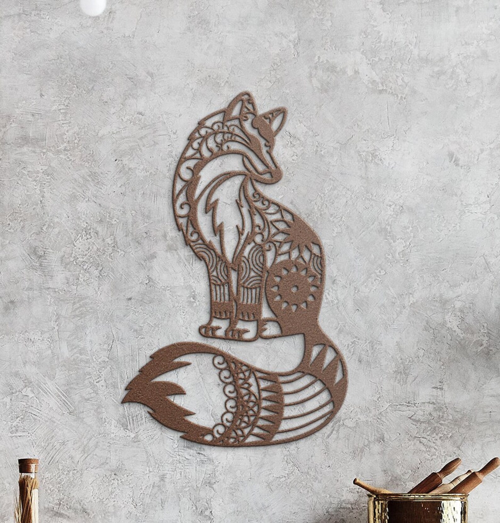 Fox Metal Wall Art Metal Fox Art Fox Wall Décor Fox Wall - Etsy