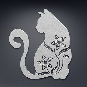 Cat Metal Wall Art, Metal Cat Art, Cat Wall Art, Cat Decor for Home ...