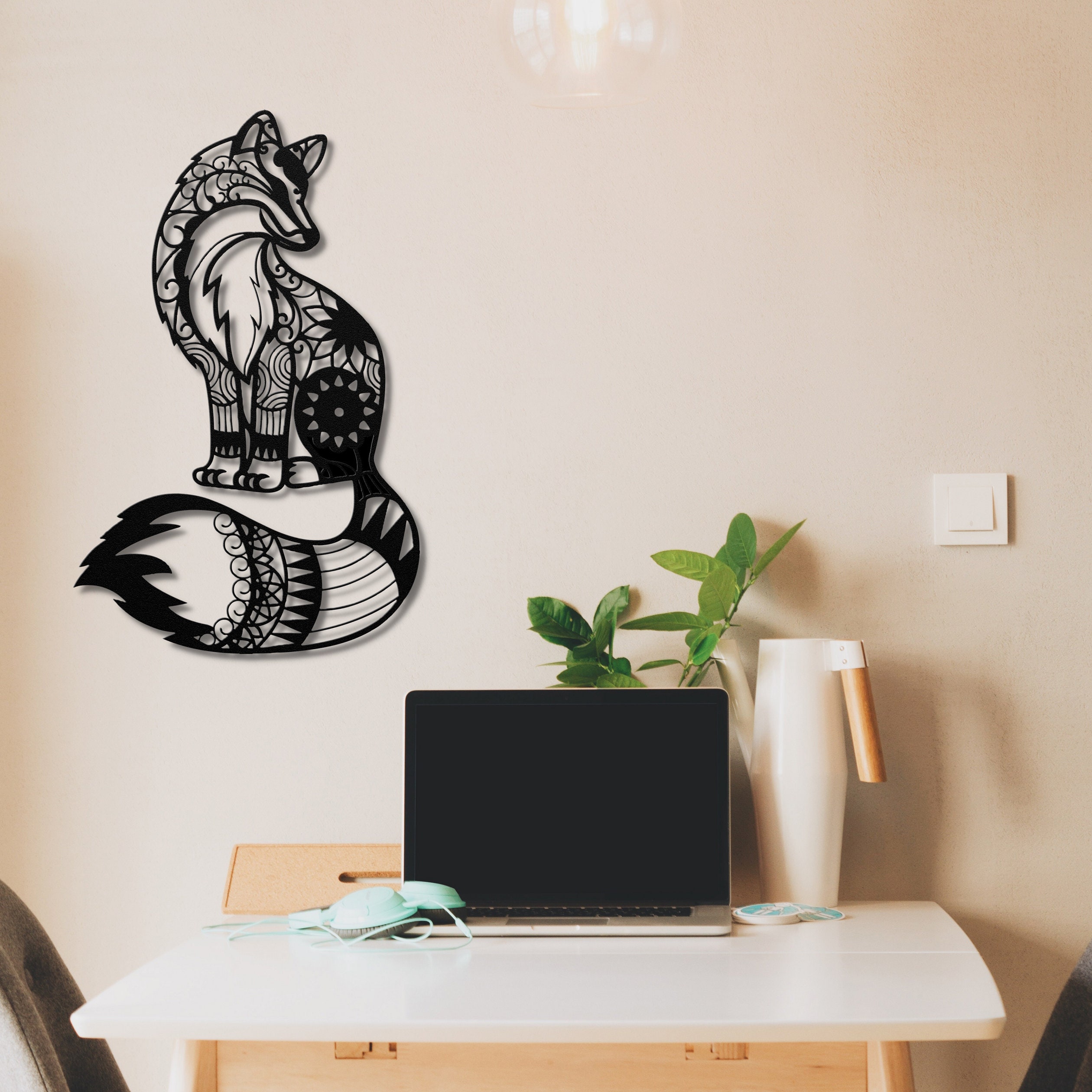 Fox Metal Wall Art Metal Fox Art Fox Wall Décor Fox Wall - Etsy
