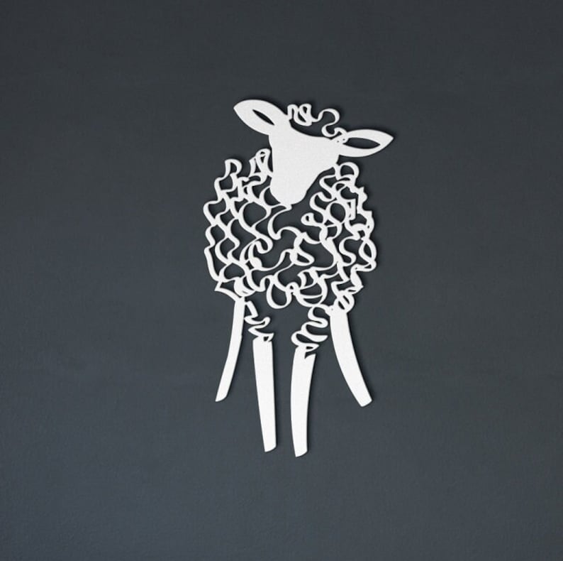 Sheep Metal Sign Sheep Wall Art Metal Sheep Yard Art Sheep - Etsy