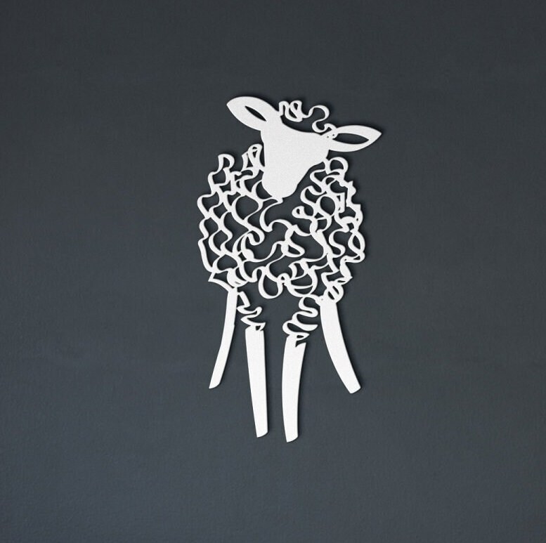 Sheep Metal Sign Sheep Wall Art Metal Sheep Yard Art Sheep - Etsy