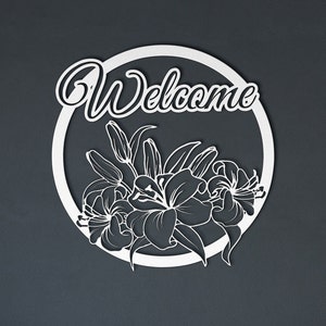 Welcome Sign Metal, Welcome Spring Sign, Spring Welcome Sign, Welcome ...