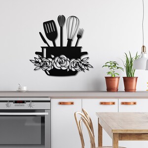 Kitchen Decor Wall Metal, Above Stove Decor, Kitchen Decor Above Stove ...