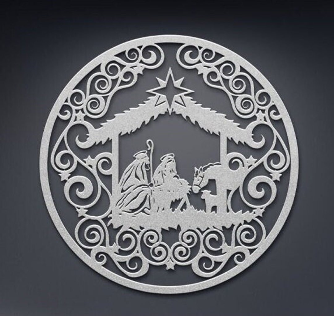 Christmas Nativity Wall Art, Christmas Nativity Sign, Christmas ...