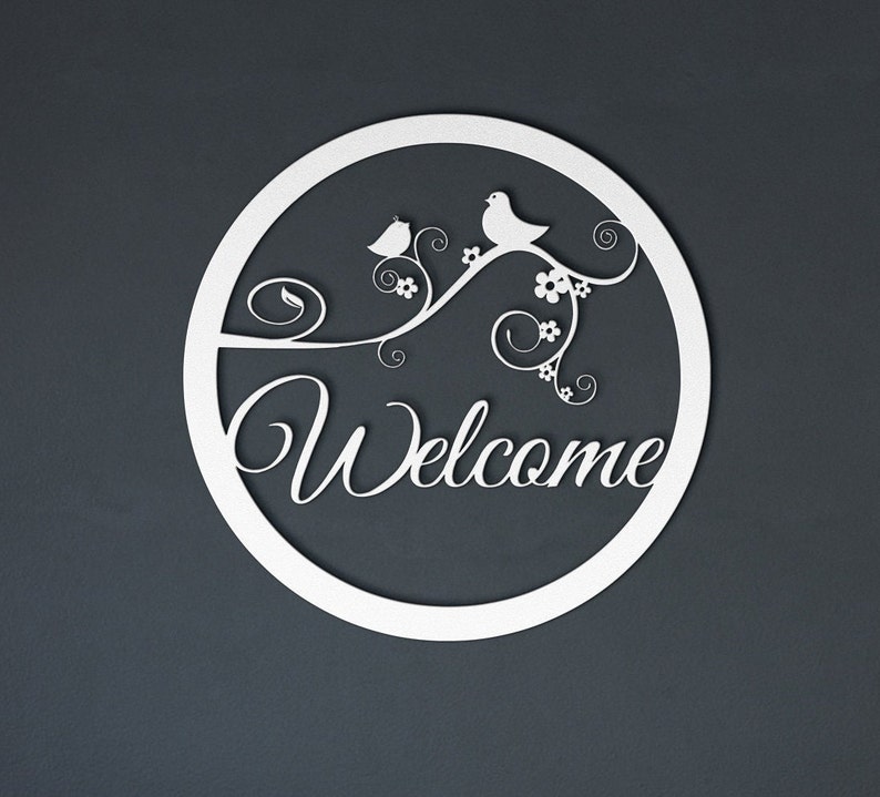 Welcome Metal Wall Art Metal Sign Welcome Welcome Metal - Etsy