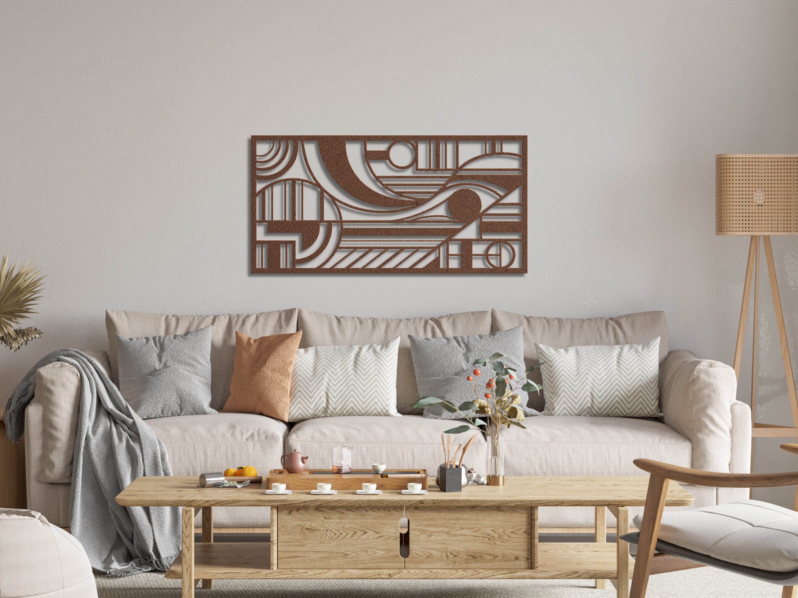 Abstract Metal Wall Decor, Abstract Metal Art, Abstract Geometric Wall ...