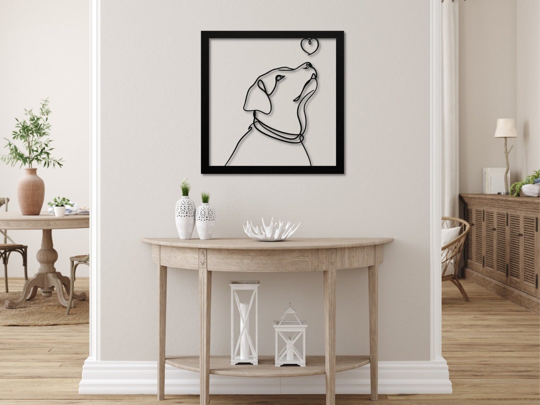 Labrador Metal Art, Labrador Wall Art, Labrador Decor, Metal Dog Wall ...