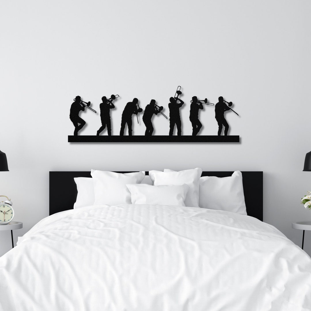 Trombone Wall Art, Music Metal Wall Art, Music Metal Sign, Music Wall ...