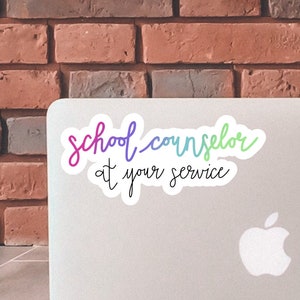 School Counselor Sticker Guidance Counselor Laptop, Car, Water Bottle ...
