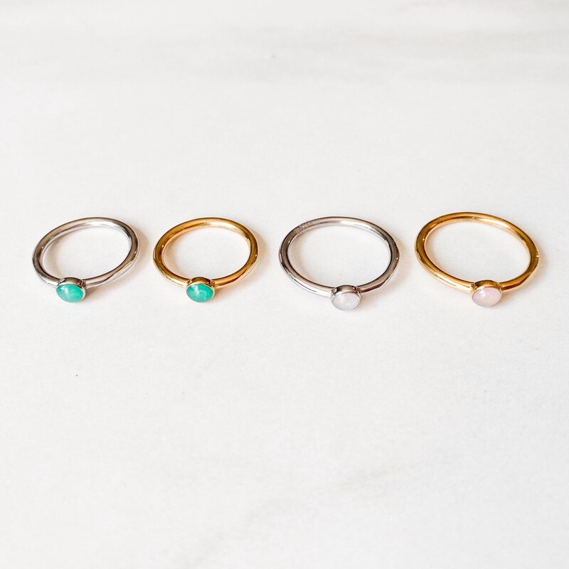 Opal Tarnish Free Ring - Etsy