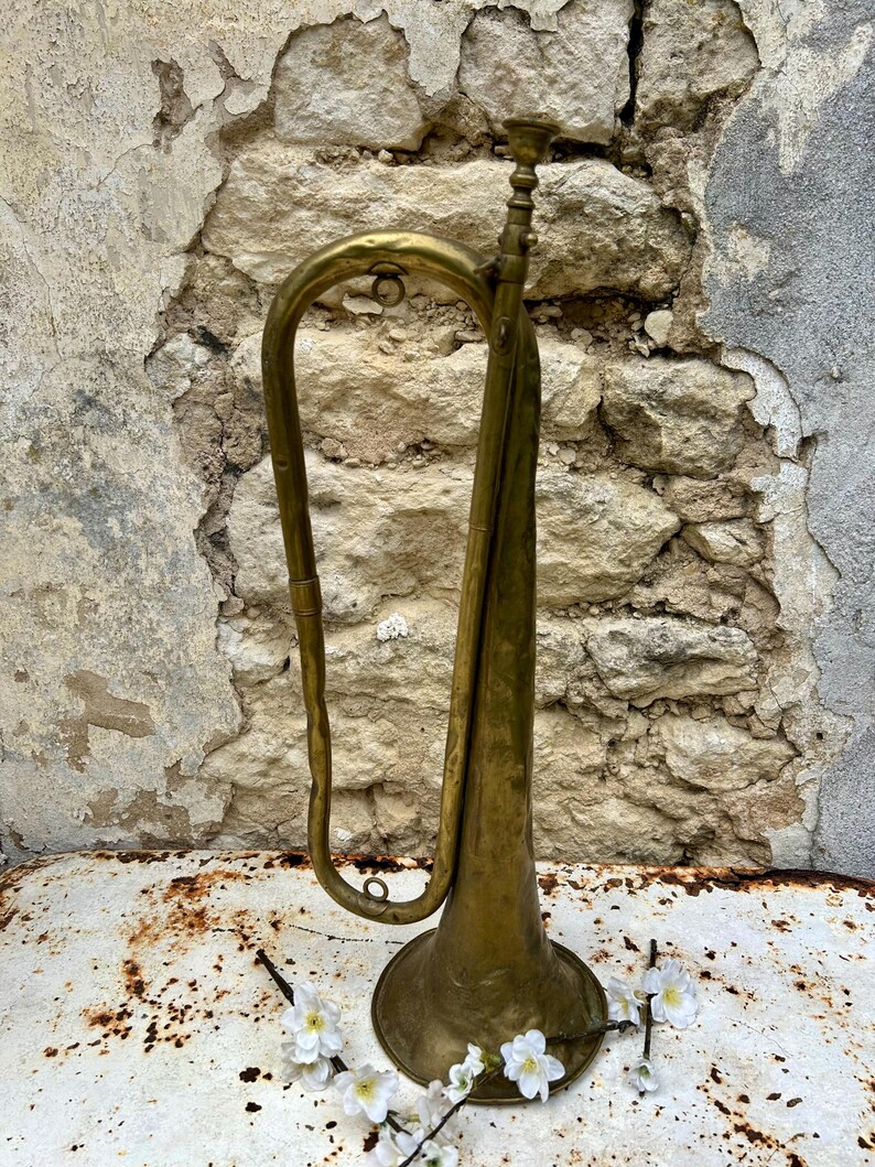 Antique French Military Bugle, French Horn. Early 1900's. - Etsy