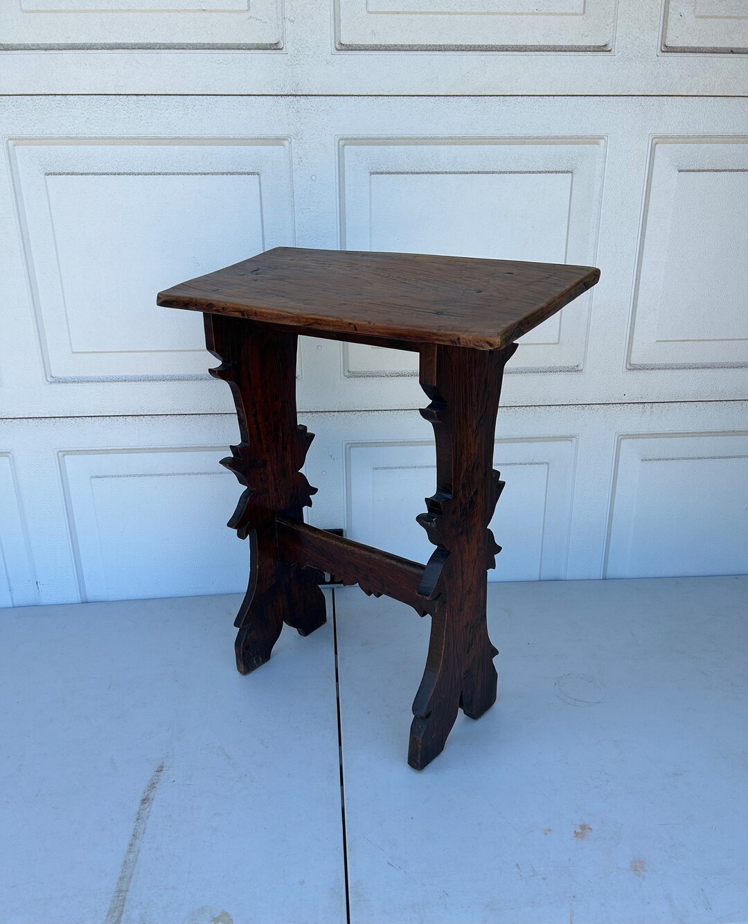Gorgeous Antique Oak Stool. Circa Early 1800's. - Etsy