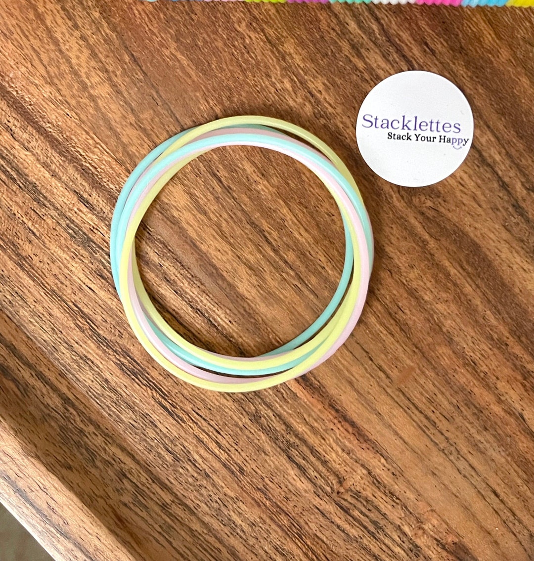 Silicone Jelly Bracelet, Glow in the Dark, Stretch, 80s, Friendship ...