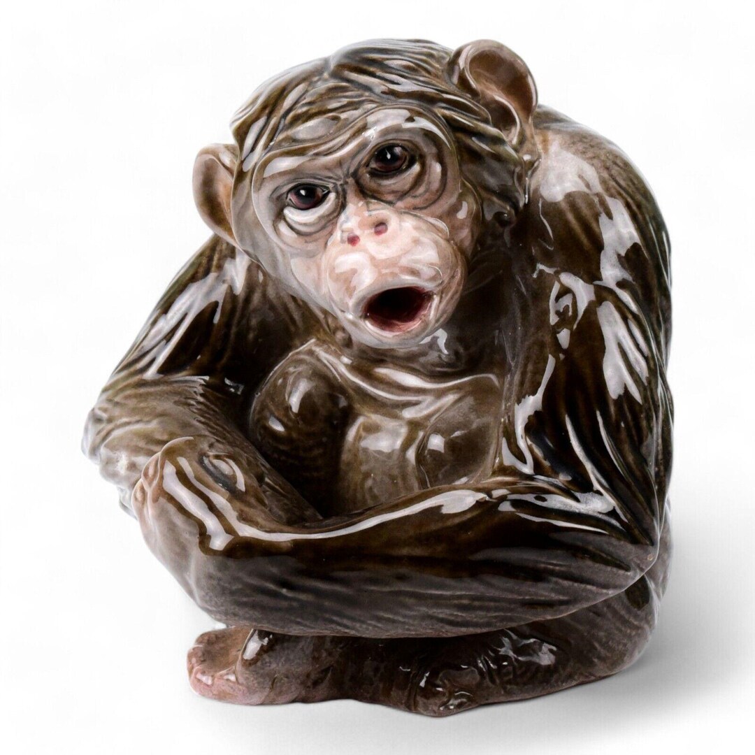 Rare Italian Terracotta Monkey Chimpanzee Figure Sculpture - Etsy