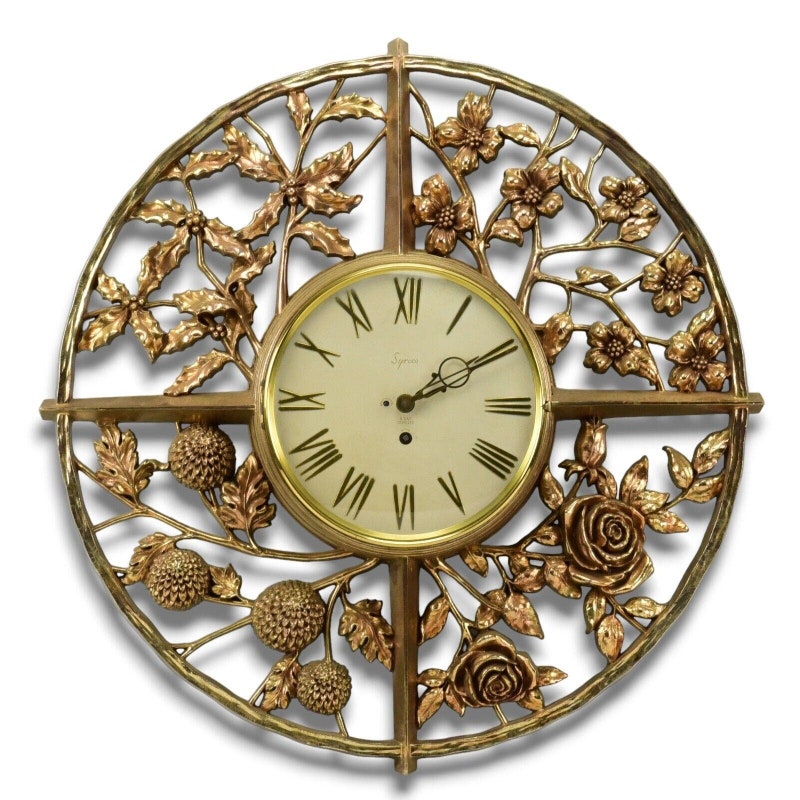 Vintage Syroco Wall Clock - Etsy