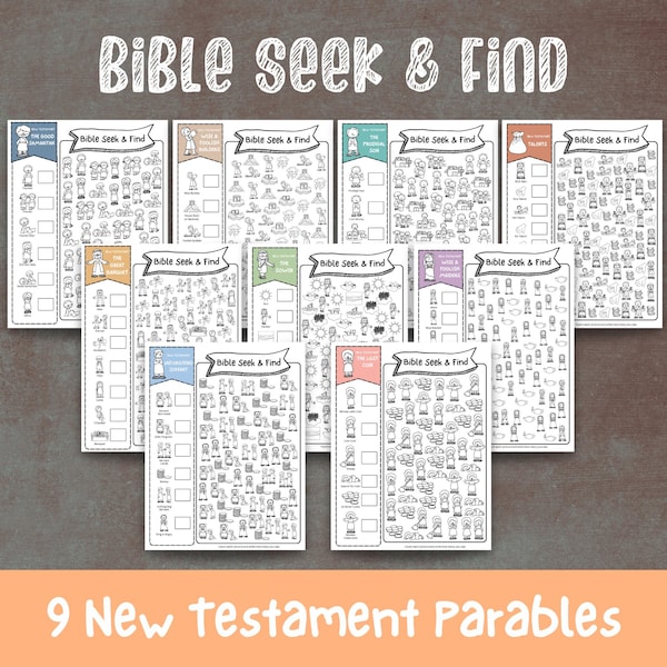 Bible Seek and Find - Etsy