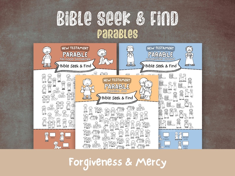 Parable Activity: I Spy Bible Game - Sunday School New Testament (PDF ...
