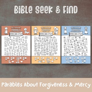 Parable Activity: I Spy Bible Game - Sunday School New Testament (PDF ...