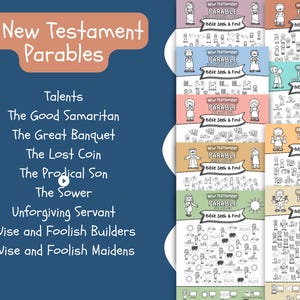 Parable Bible Seek and Find Printable: Sunday School Kids Activity (PDF ...