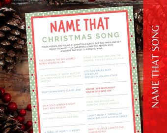 Christmas Song Game | Etsy