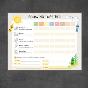 Sibling Bonding Award Chart: Printable Tracker for Ages 3-5 (digital ...