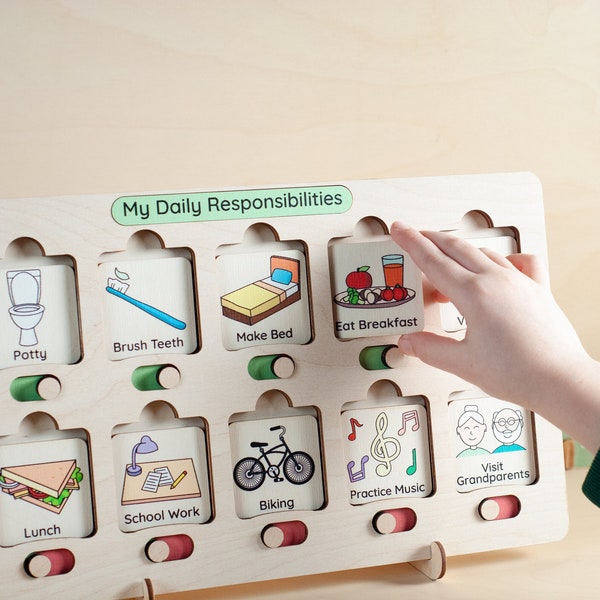 Toddler Routine Board - Etsy
